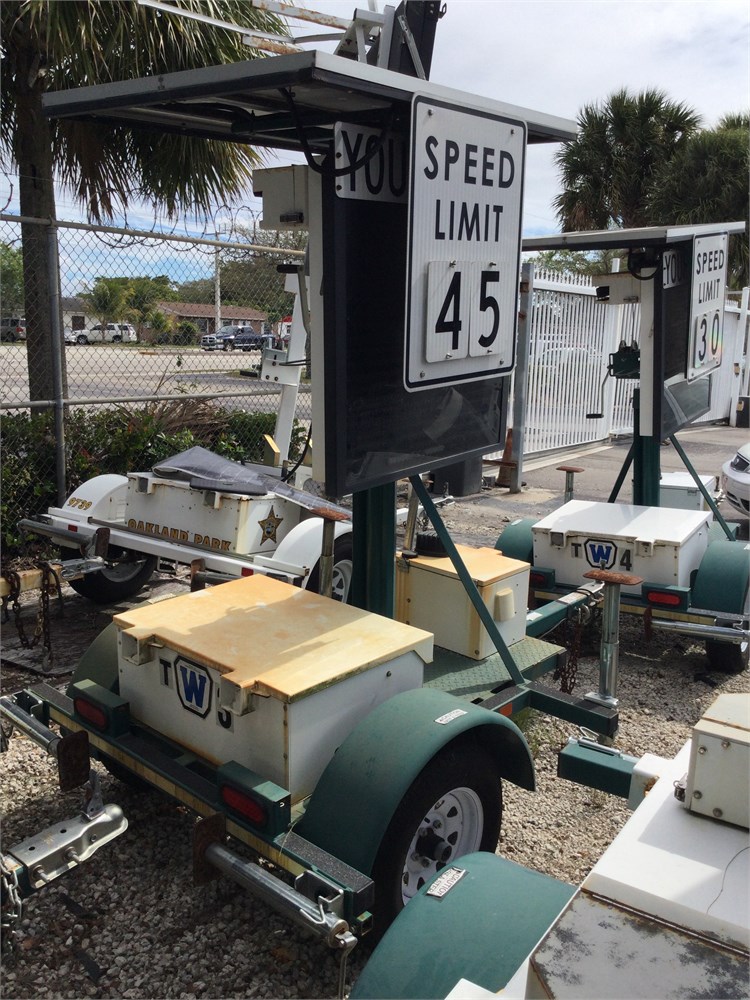 BIDERA Government Auctions - 2018 Wanco Speed Monitoring Trailer