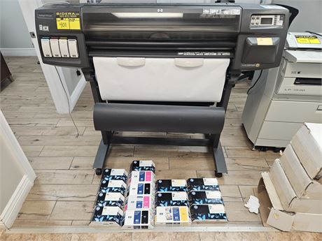 BIDERA Government Auctions - HP design jet 1055cm plus with Ink Cartridges
