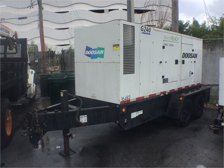 BIDERA Government Auctions - 2016 Doosan G240 Generator
