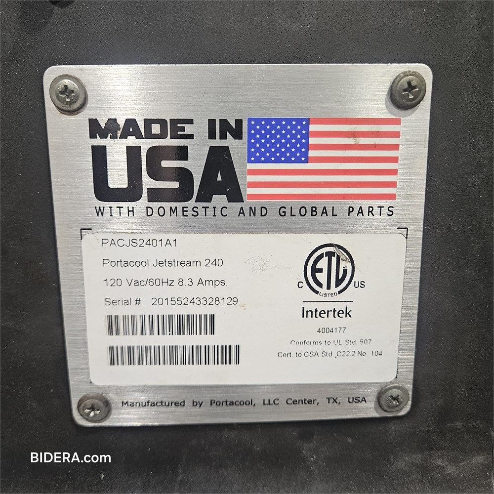 BIDERA Government Auctions - (2) Portacool Jetstream 240 (Shop Fans)