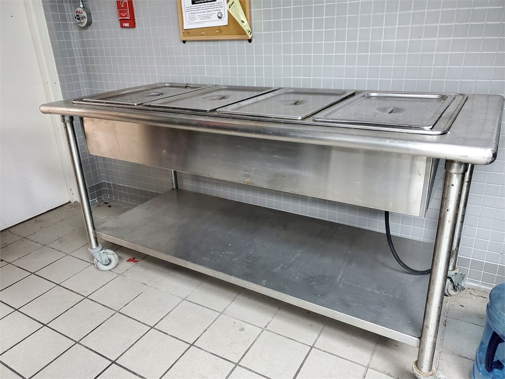 BIDERA Government Auctions - Commercial 4 Pan Steam Table