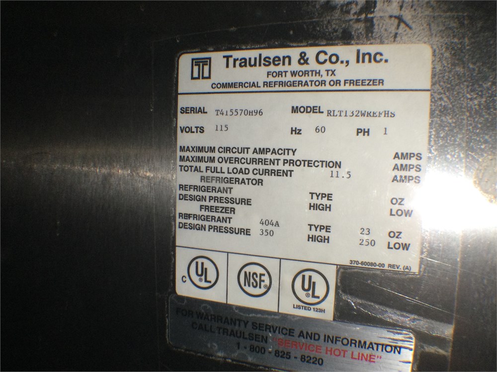BIDERA Government Auctions - Traulsen Commercial Refrigerator