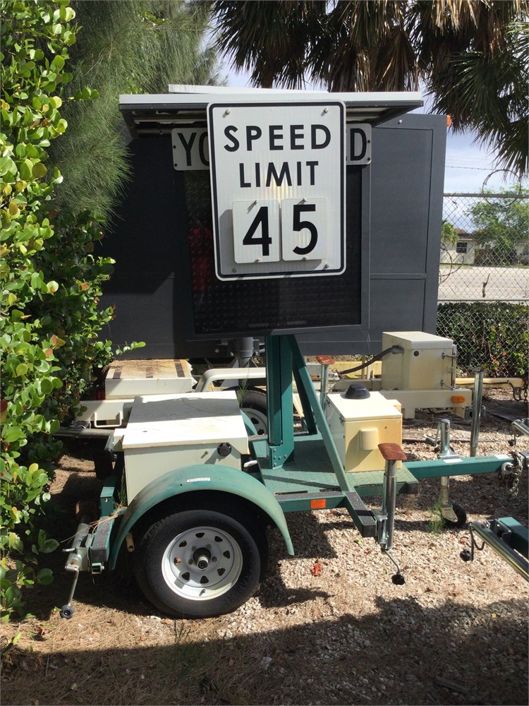 BIDERA Government Auctions - 2018 Wanco Speed Monitoring Trailer